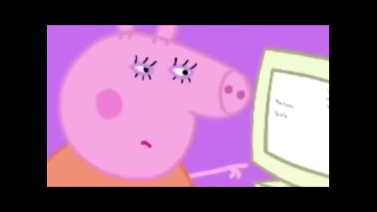 Peppa Pig Meme - Stare at computer screen | Download HD video clip on ...