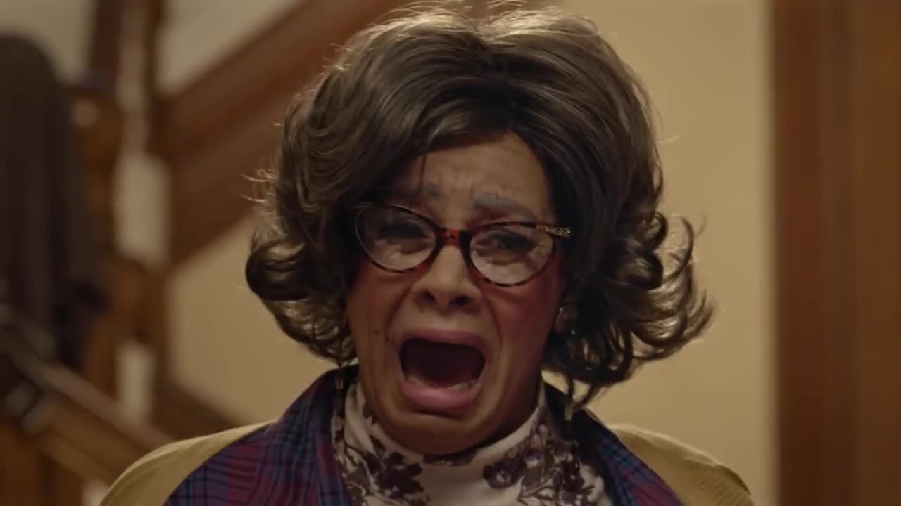 Boo! Madea Halloween - I'm scared! | Download HD video clip on | Vlipsy