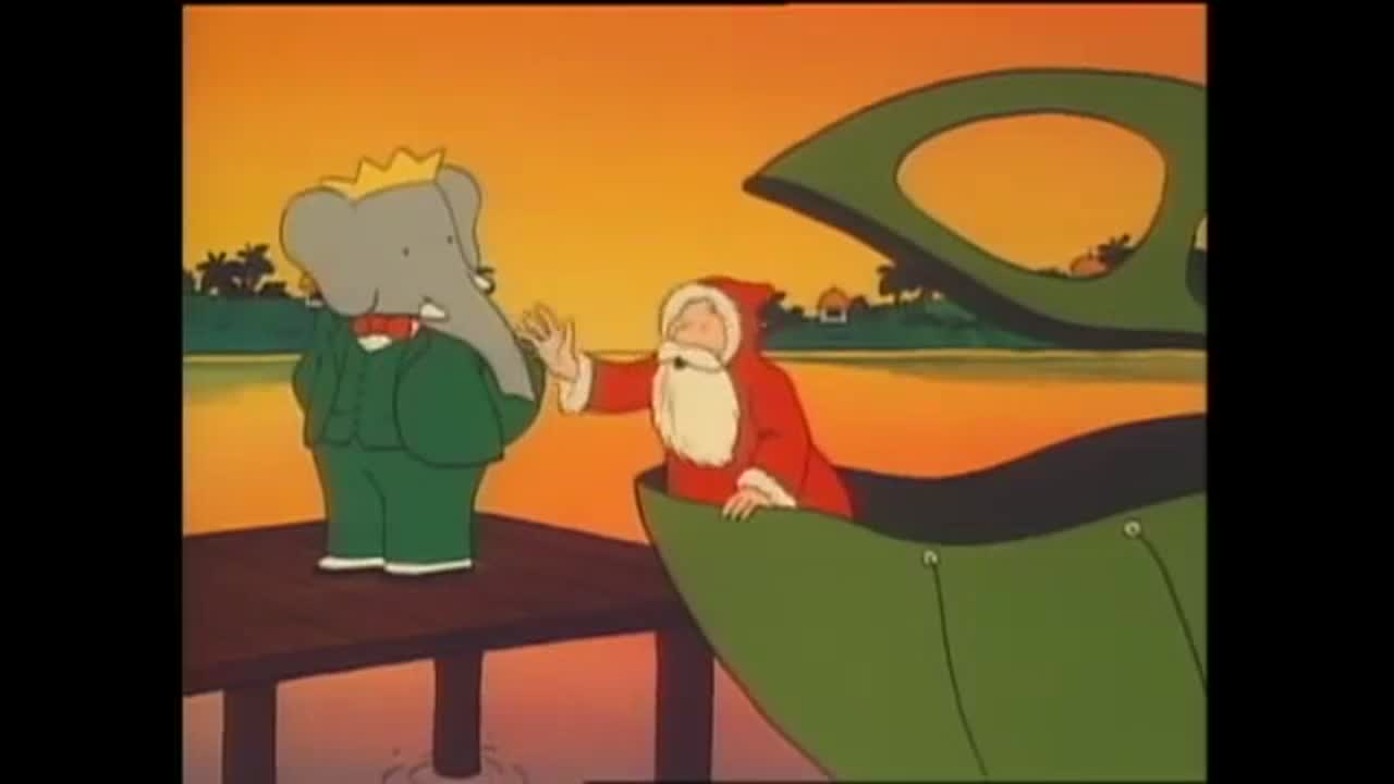 Babar and Father Christmas - Goodbye everyone! | Download HD video clip on | Vlipsy