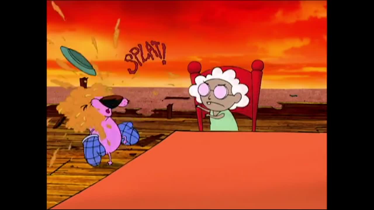 Courage the Cowardly Dog - Angry reaction | Download HD video clip on ...