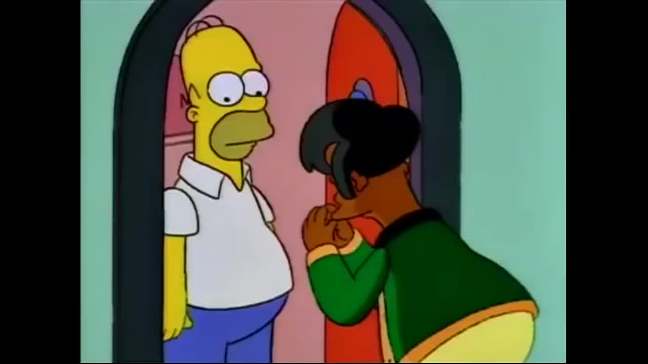 The Simpsons - Homer and Apu Karma | Download HD video clip on | Vlipsy