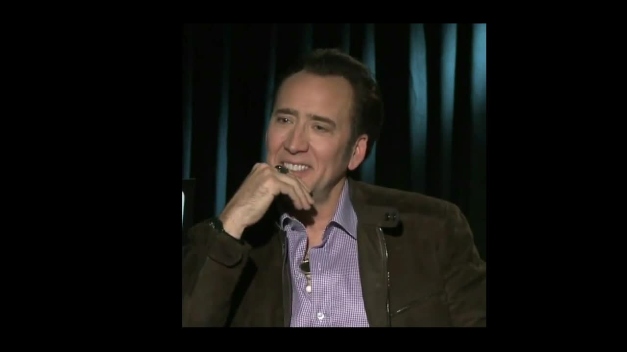 Nicolas Cage - Laugh Reaction | Download HD video clip on | Vlipsy