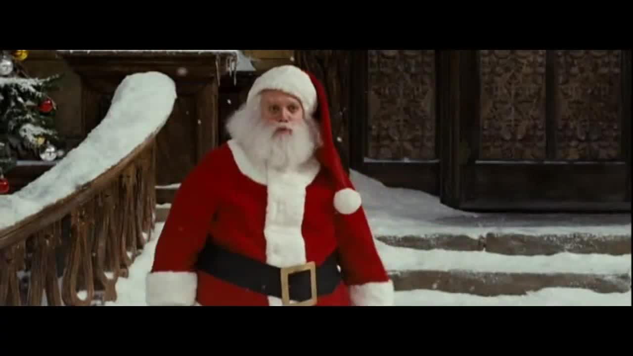 Fred Claus: The whole thing, right down the crapper. Find clips on VLIPSY