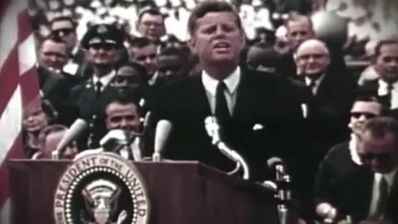 John F Kennedy - We Choose To Go To The Moon | Download HD video clip ...