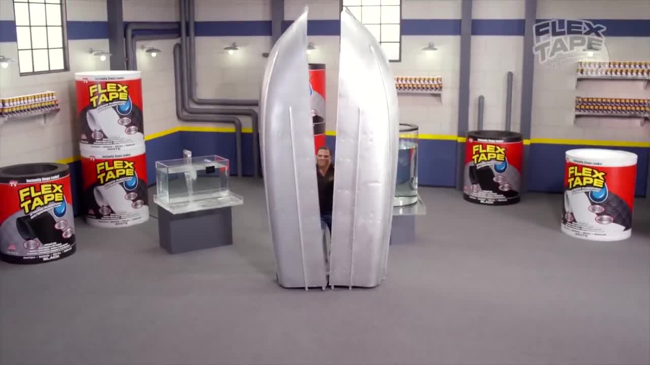 Flex Tape - I sawed this boat in half (Video Clip) | Download HD | Vlipsy