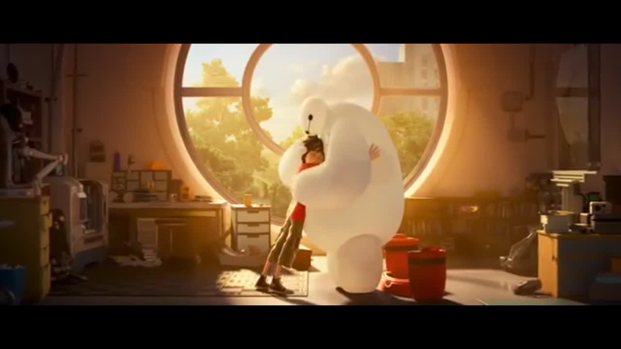 Big Hero 6 - Big Hero 6 Baymax hug (Video Clip) | Download HD | Vlipsy