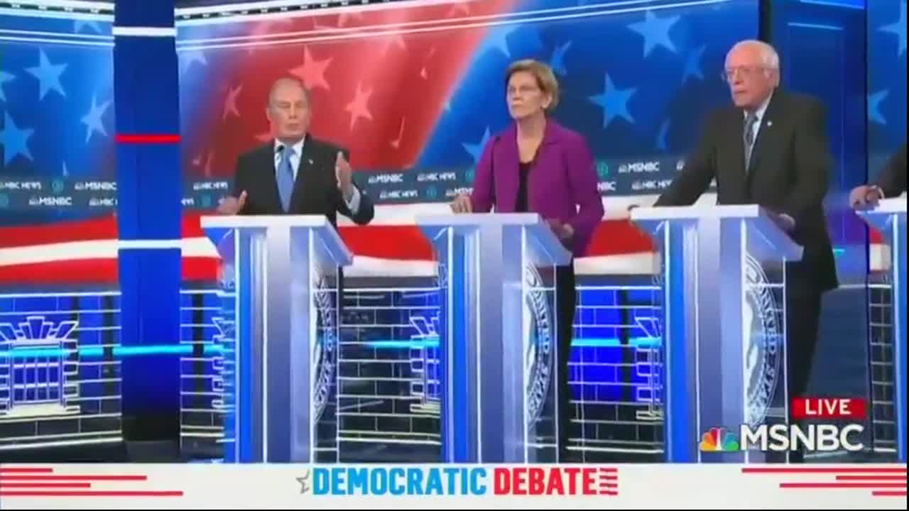 Democratic Debate - Bloomberg rips Bernie | Download HD video clip on ...