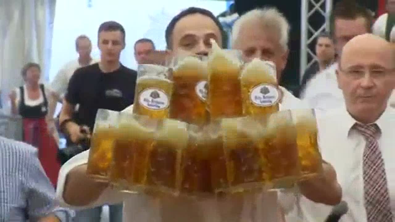 Beer Carry Contest - Bringing Beer | Download HD video clip on | Vlipsy