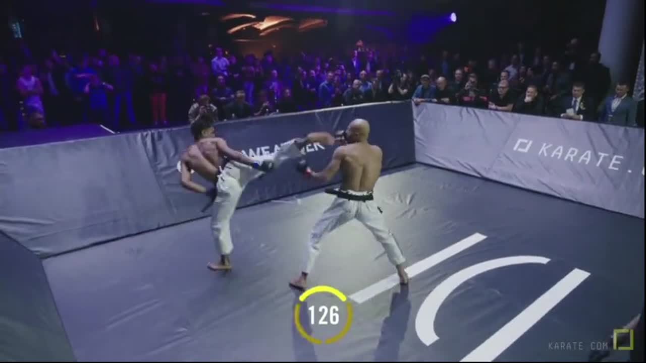 Karate Combat - Knockout kick | Download HD video clip on | Vlipsy