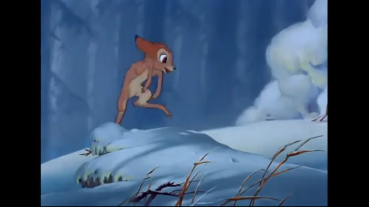 Bambi - Fall on ice | Download HD video clip on | Vlipsy